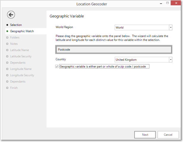 Location Geocoder: Geographic Match